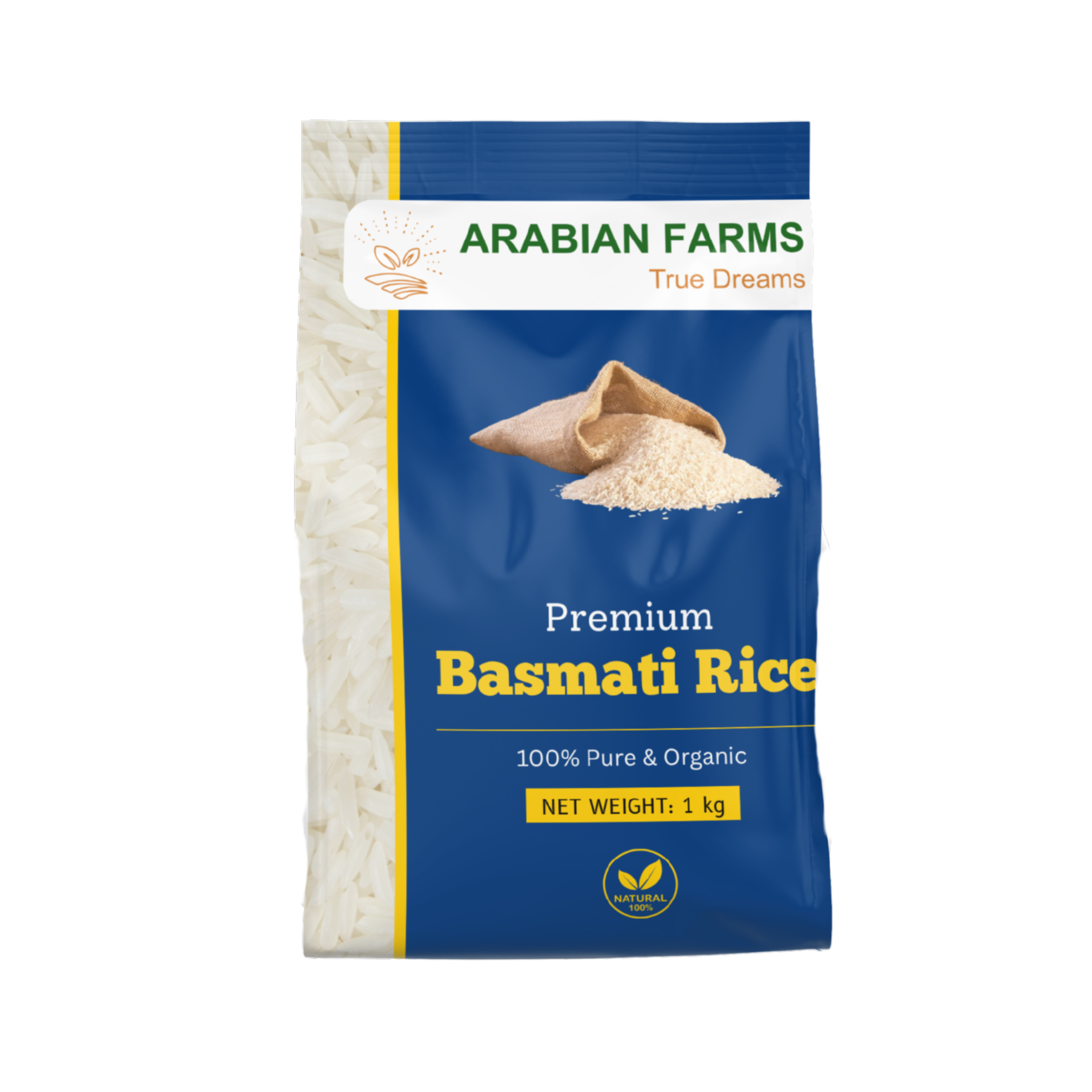 Arabian Double Steam Basmati Rice - Arabian Farms - Organic Store..!!